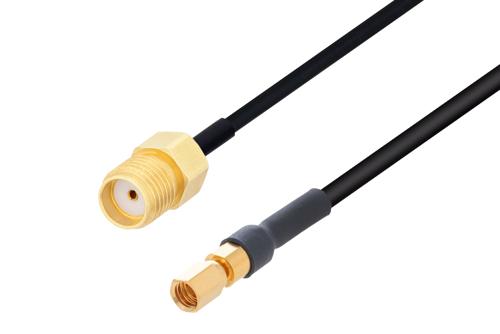 SMA Female to SSMC Plug Cable Using PE-SR405FLJ Coax