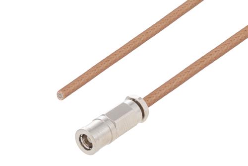 SMB Plug to Straight Cut Lead Cable 12 Inch Length Using RG178 Coax
