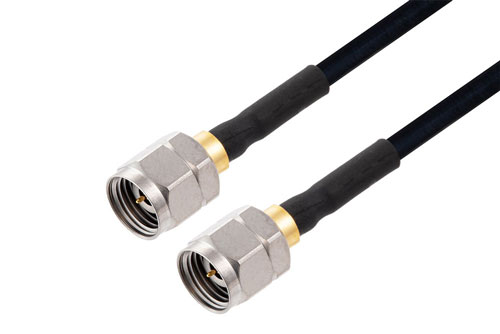 2.4mm Male to 2.4mm Male Cable 6 Inch Length Using PE-SR405FLJ Coax