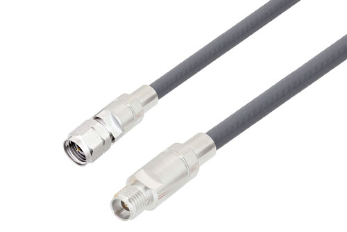 2.4mm Male to 2.92mm Female Cable 24 Inch Length Using PE-P160 Coax