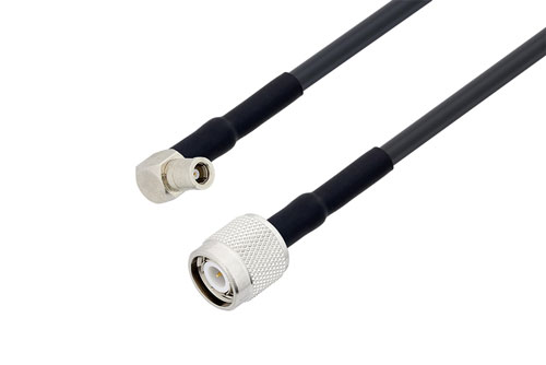 SMB Plug Right Angle to TNC Male Low Loss Cable Using LMR-195 Coax with ...