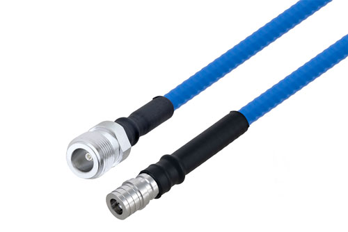 Plenum N Female to QMA Male Low PIM Cable Using SPP-250-LLPL Coax