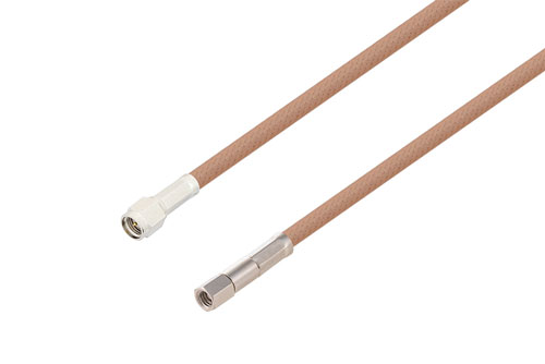 SMA Male to SMC Plug Cable Using RG400 Coax