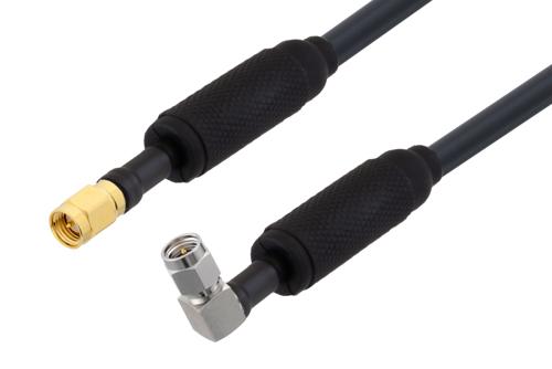 Waterproof IP68 SMA Male (Plug) to SMA Male (Plug) Low Loss Cable 24 ...