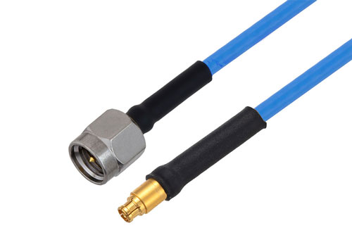 Mini SMP Female to SMA Male Cable 36 Inch Length Using PE-P086 Coax
