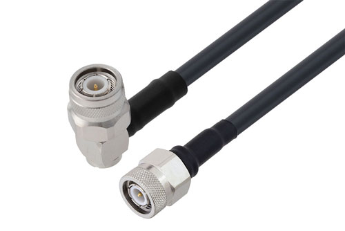 TNC Male to TNC Male Right Angle Low Loss Cable 12 Inch Length Using ...