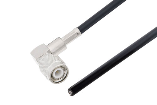 TNC Male Right Angle to Straight Cut Lead Low Loss Cable 48 Inch Length ...