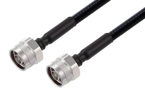 N Male to N Male Cable Using 1/4 inch Superflexible Coax