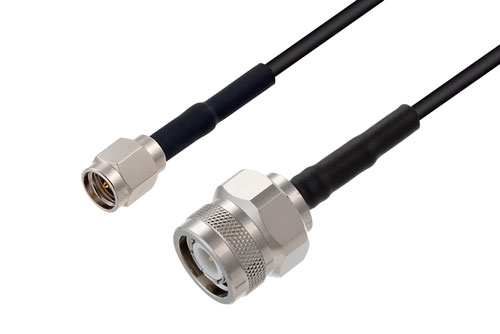 SMA Male to TNC Male Low Loss Cable Using LMR-100 Coax