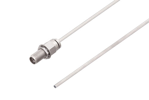 2.92mm Female Bulkhead to Straight Cut Lead Cable 12 Inch Length Using ...