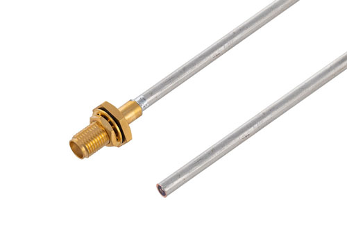 SMA Female Bulkhead to Straight Cut Lead Cable 12 Inch Length Using ...