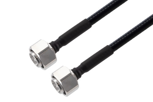 Fire Rated 4.3-10 Male to 4.3-10 Male Low PIM Cable Using SPF-250 Coax ...