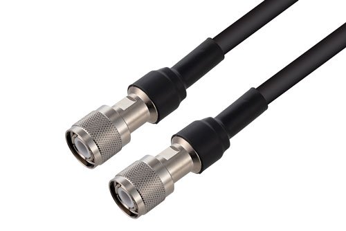HN Male to HN Male Cable Using RG8 Coax with HeatShrink