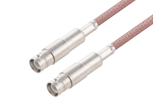 SHV Jack to SHV Jack Cable 12 Inch Length Using RG142 Coax