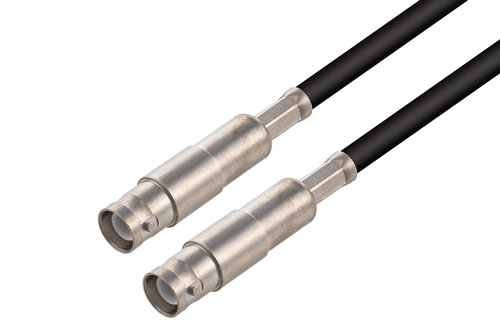 SHV Jack to SHV Jack Cable 12 Inch Length Using RG223 Coax