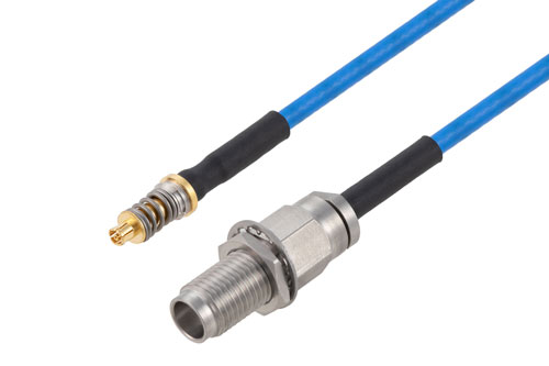 Mini SMP Female Bulkhead to 1.85mm Female Bulkhead VITA 67 Cable Using ...