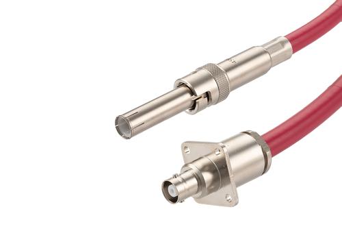 20KV Male to MHV Female 4 Hole Flange Cable 24 Inch Length Using ...