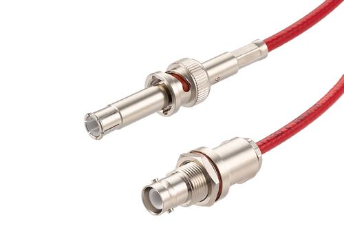 10KV Male to SHV Jack Bulkhead Cable 48 Inch Length Using RG303HV Coax