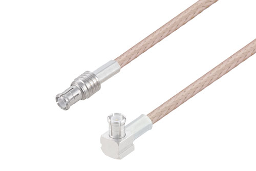 MCX Plug to MCX Plug Right Angle using RG316 Coax Cable
