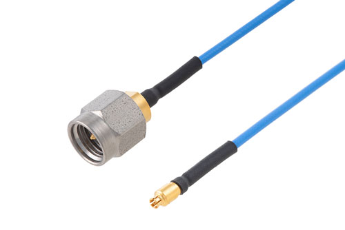 SMPS Female to 2.92mm Male Cable 18 Inch Length Using PE-P047HF Coax
