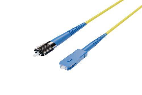 Fiber Optic Patch Cable, Simplex FC UPC, NK to SC UPC, SM OS2, 2.0mm ...
