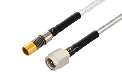 BMA Size 8 D38999 Contact Socket to SMA Male Cable 12 Inch Length Using ...