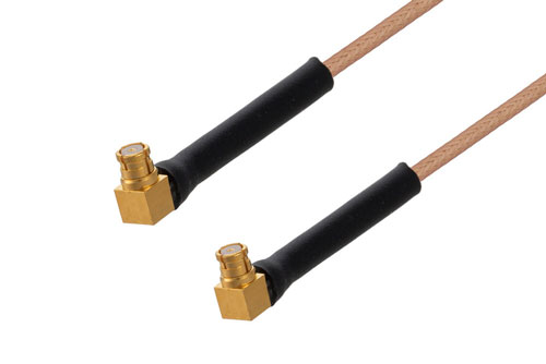 SMP Female Right Angle to SMP Female Right Angle Cable 6 Inch Length ...