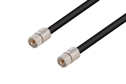 UHF Male to UHF Male Cable 36 Inch Length Using RG213 Coax