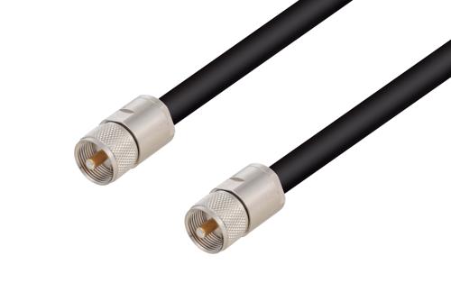 UHF Male to UHF Male Cable Using RG213 Coax, LF Solder