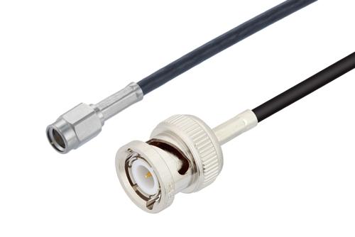 SSMA Male to BNC Male Low Loss Cable Using LMR-100 Coax