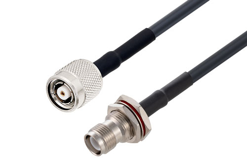 Fire Rated Reverse Polarity TNC Jack Bulkhead to Reverse Polarity TNC ...