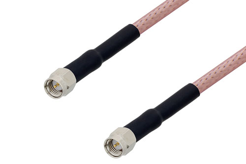 SMA Male to SMA Male Cable Using RG303 Coax with HeatShrink