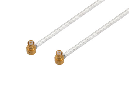 SMP Female Right Angle to SMP Female Right Angle Cable Using PE-SR405FL ...