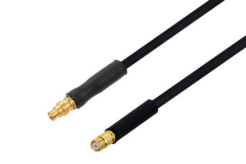SMP Female to Mini SMP Female Cable Using PE-SR405FLJ Coax with HeatShrink