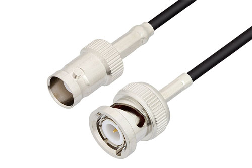 BNC Male to BNC Female Low Loss Cable 36 Inch Length Using LMR-100 Coax