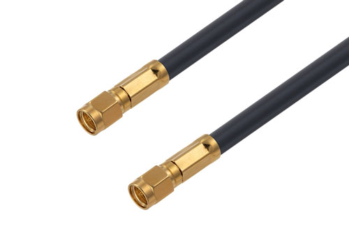 SMA Male to SMA Male Low Loss Cable Using LMR-240-DB Coax , LF Solder