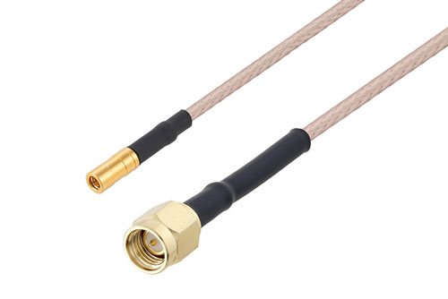 SSMB Plug to SMA Male Cable 72 Inch Length Using RG316 Coax with HeatShrink