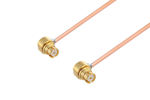 SMP Female Right Angle to SMP Female Right Angle Cable 24 Inch Length ...