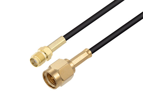 SMA Male to SMA Female Low Loss Cable Using LMR-100 Coax