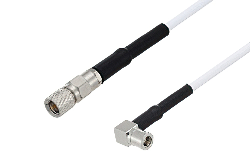 10-32 Male to SMB Plug Right Angle Cable 12 Inch Length Using RG188-DS ...