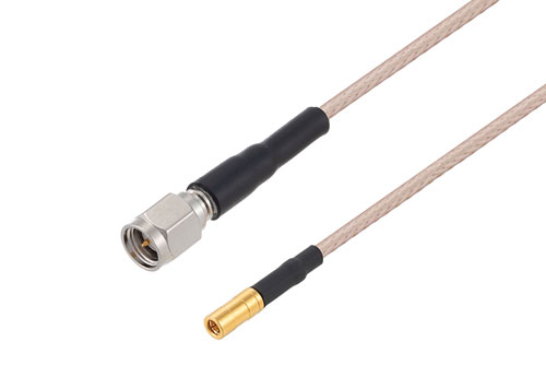 SMA Male to SSMB Plug Cable Using RG316 Coax with HeatShrink