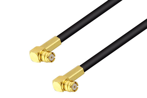 Push-On SMP Female Right Angle to Push-On SMP Female Right Angle Low ...