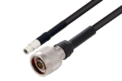 75 Ohm Mini SMB Plug to 75 Ohm N Male Cable Using 75 Ohm RG59 Coax with ...
