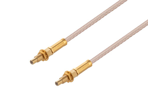 SSMC Jack Bulkhead to SSMC Jack Bulkhead Cable Using RG316-DS Coax