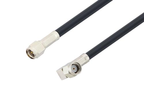 Fire Rated SMA Male to Reverse Polarity SMA Plug Right Angle Low Loss ...