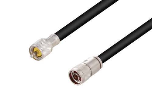 N Male to UHF Male Cable Using RG213 Coax