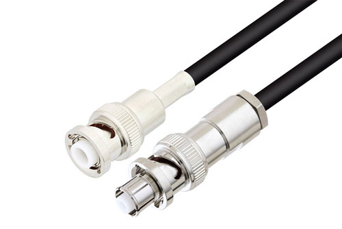 SHV Plug to MHV Male Low Loss Cable 48 Inch Length Using PE-C195 Coax