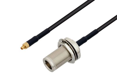 MMCX Plug to N Female Bulkhead Low Loss Cable Using LMR-100 Coax with ...