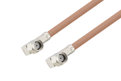 Reverse Polarity SMA Male Right Angle to Reverse Polarity SMA Male ...
