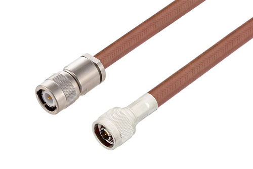 C Male to N Male Cable 36 Inch Length Using RG393 Coax